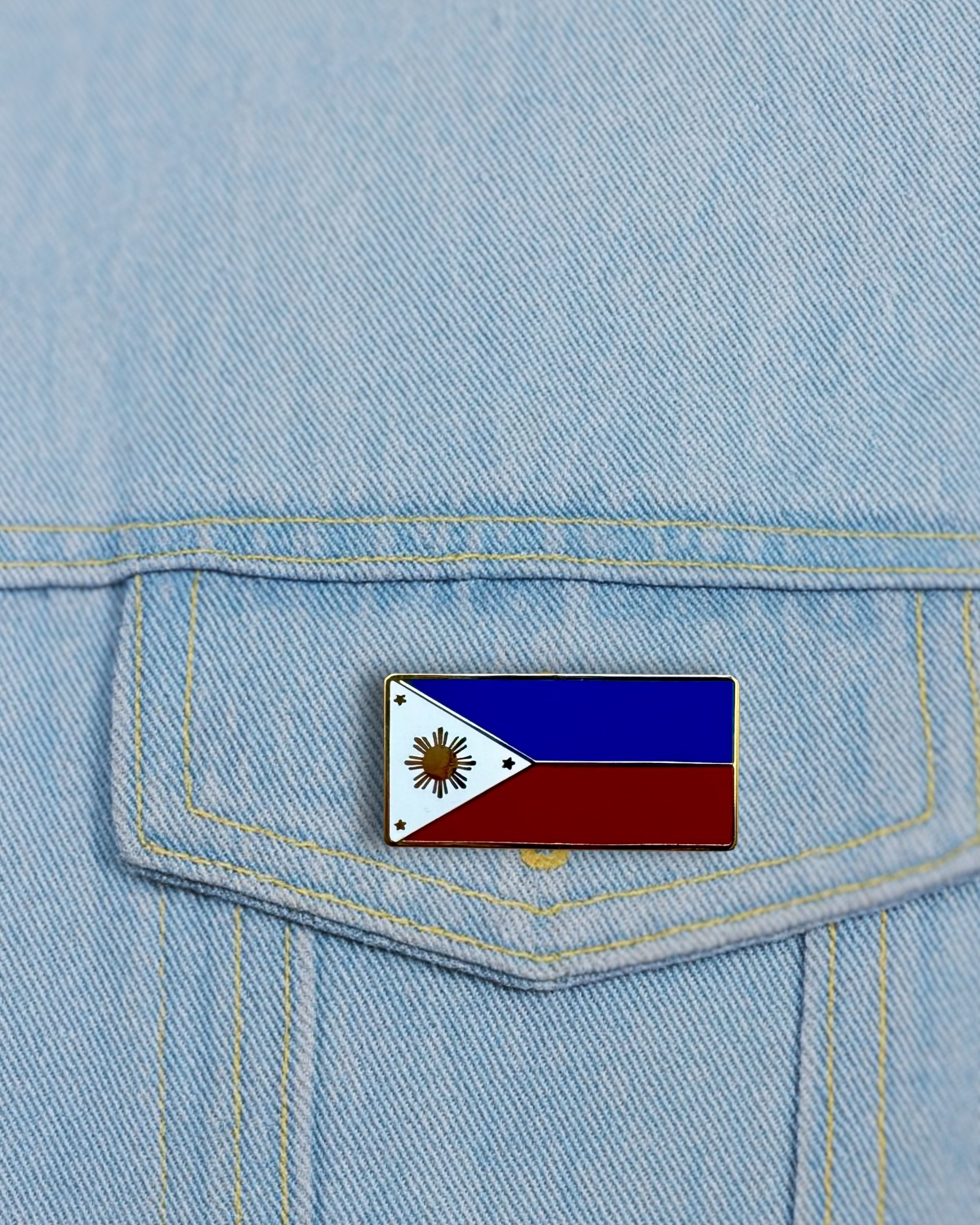 Philippine Flag Hard Enamel Pin – Little Pinay Shop